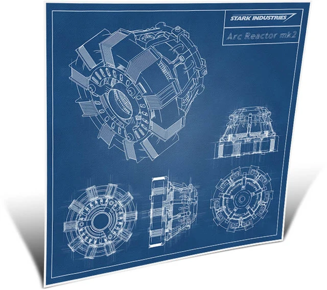 Iron Man Arc Reactor Blueprint