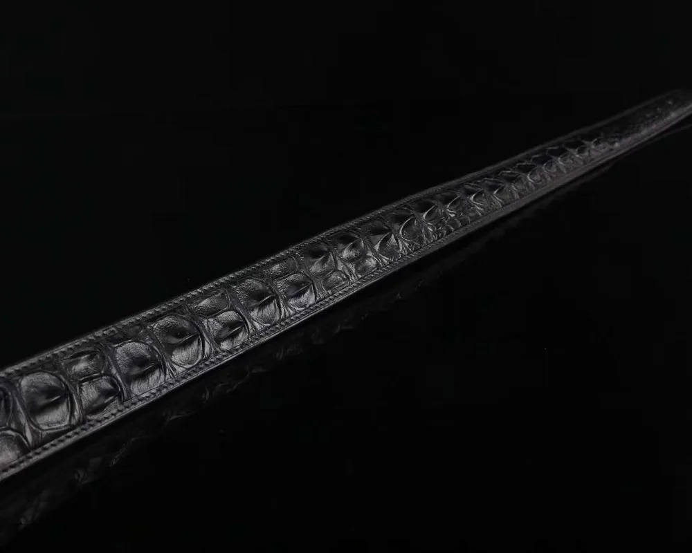 Хит, лучшее качество, настоящий мужской ремень из крокодиловой кожи ...