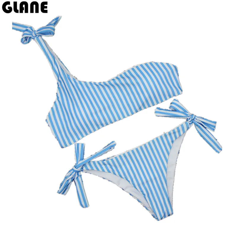 Night Bikinis Women Swimsuit 2017 Push Up Swimwear Sexy Mini Striped