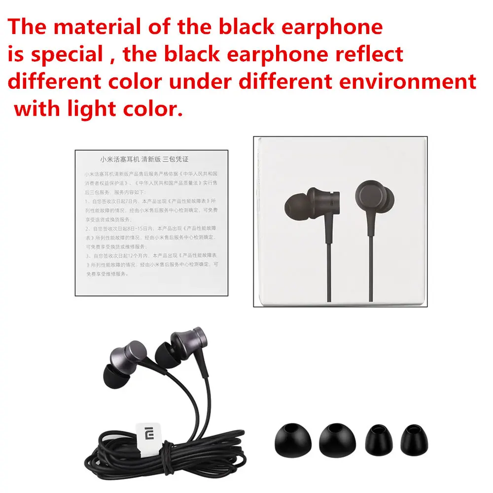 Original Xiaomi Mi Piston Earphone 3 Fresh Version In-Ear Earphone Wire ...