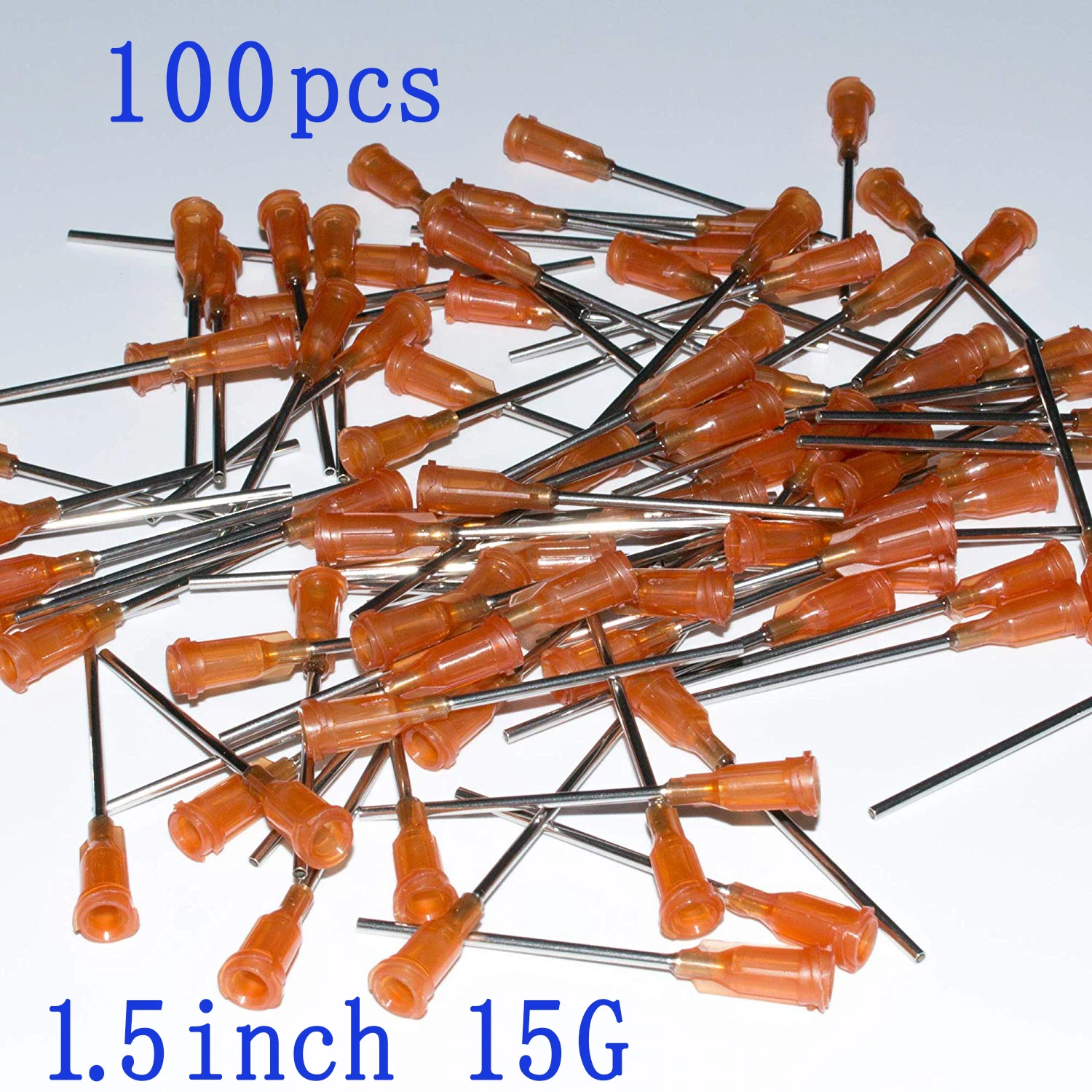 100pcs 15g 1.5inch/38mm Blunt Tip Dispensing Needles With Luer Lock ...