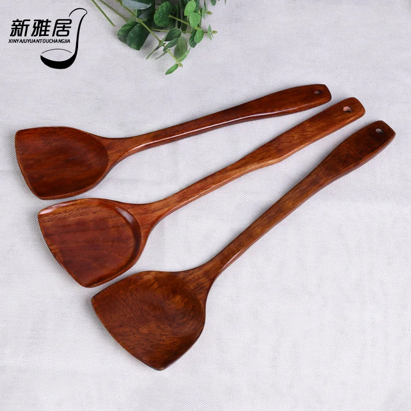 Cooking spatula wooden shovel wooden spatula Co., old spatula wooden ...