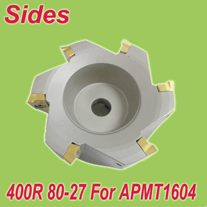 Free Shiping 400R 80 27 6T 90 Degree Right Angle Shoulder Face Mill ...