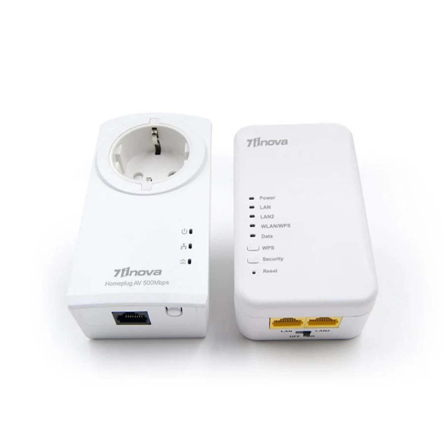 Original 7inova 500Mbps AV500 Powerline Adapter Wireless WiFi Extender ...
