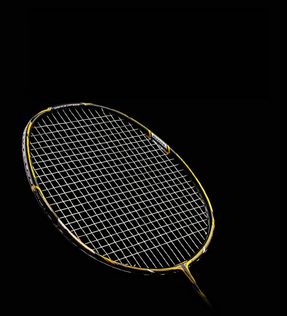 Super Light Carbon Fiber Badminton Racket 3U Offense Defense Balance ...