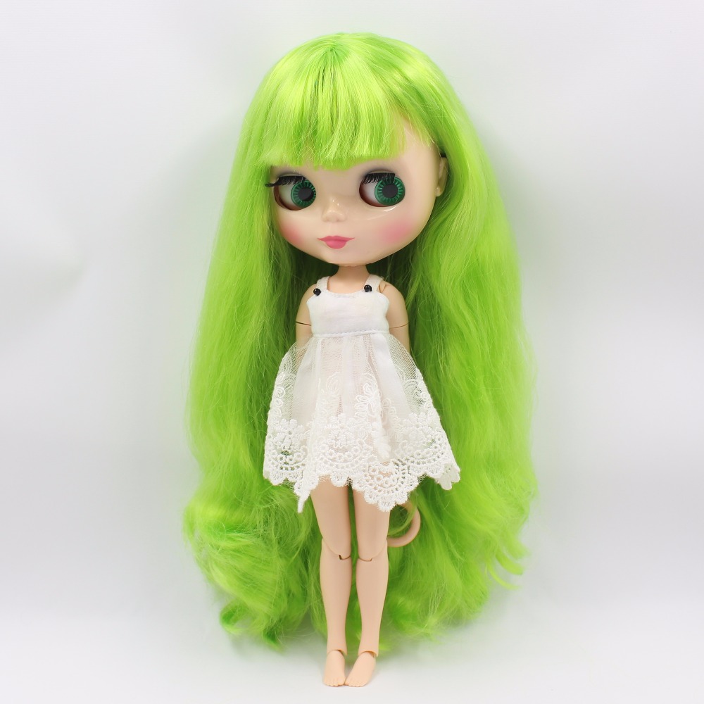 Susan – Premium Custom Neo Blythe Doll with Green Hair, Nature Skin ...