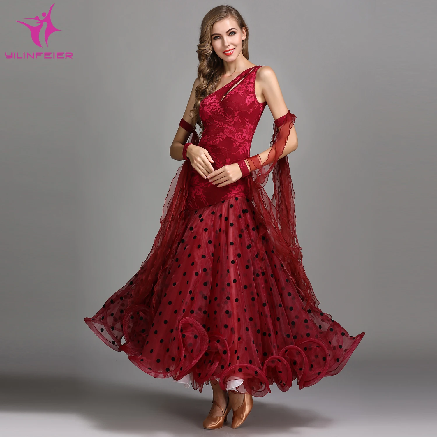Yilinfeier My784 Modern Dance Costume Women Lady Adult Waltzing Tango ...