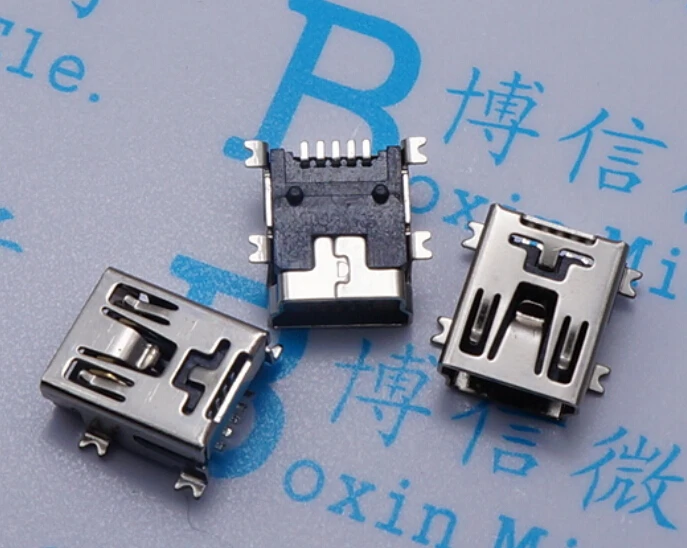 10pcs Mini Usb Connector Smd Usb Data Interface 5pin 5 Needle Mini Usb ...