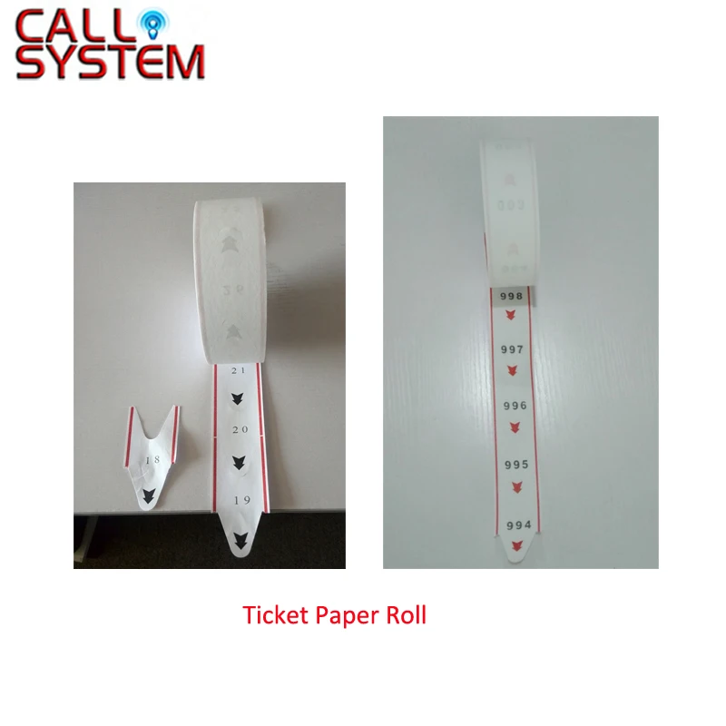 10roll/pack Tickets Paper Roll for ticket dispenser used in Queue ...