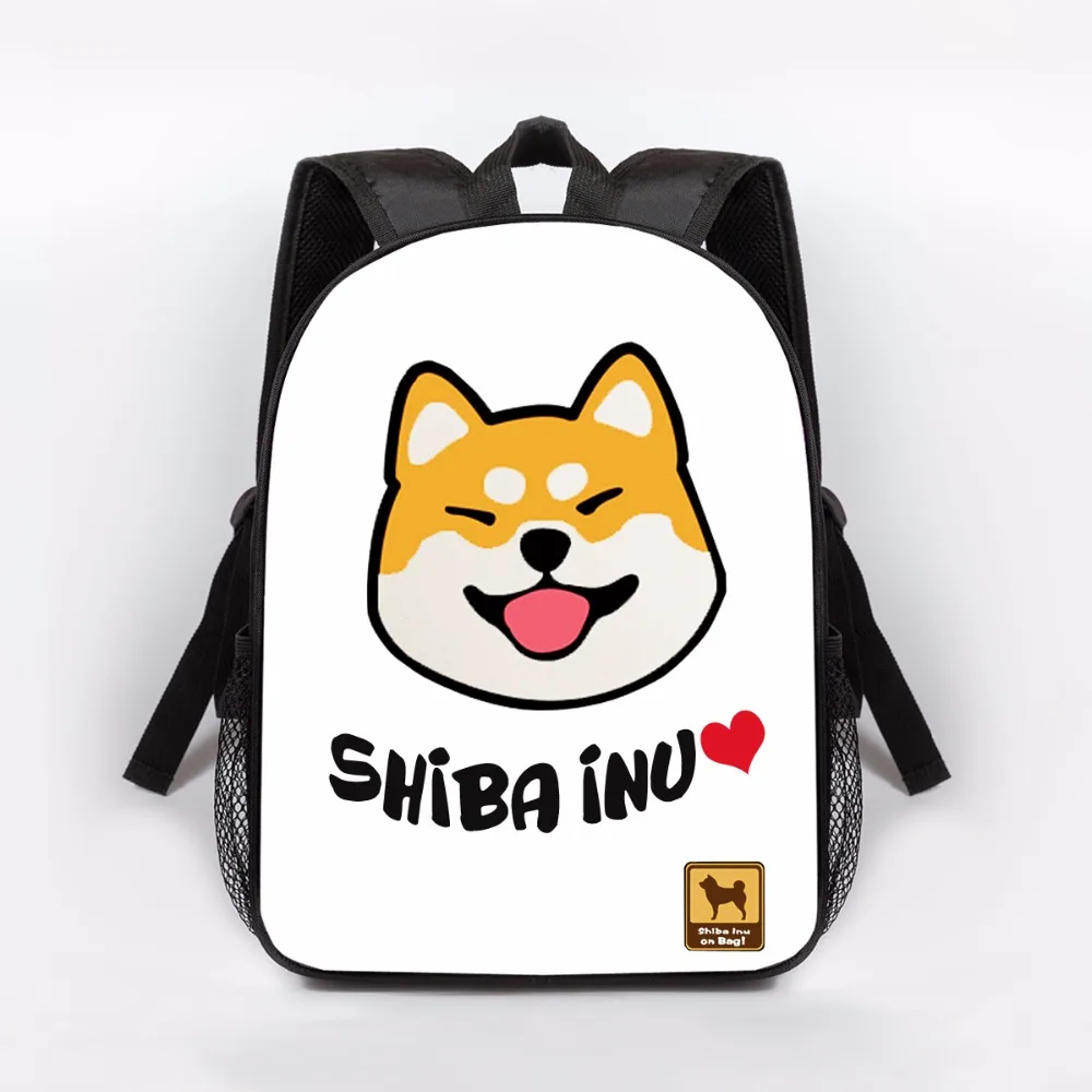 Born To Be Kawaii Shiba Inu Dog Girls And Boys Backpack School Bag For ...