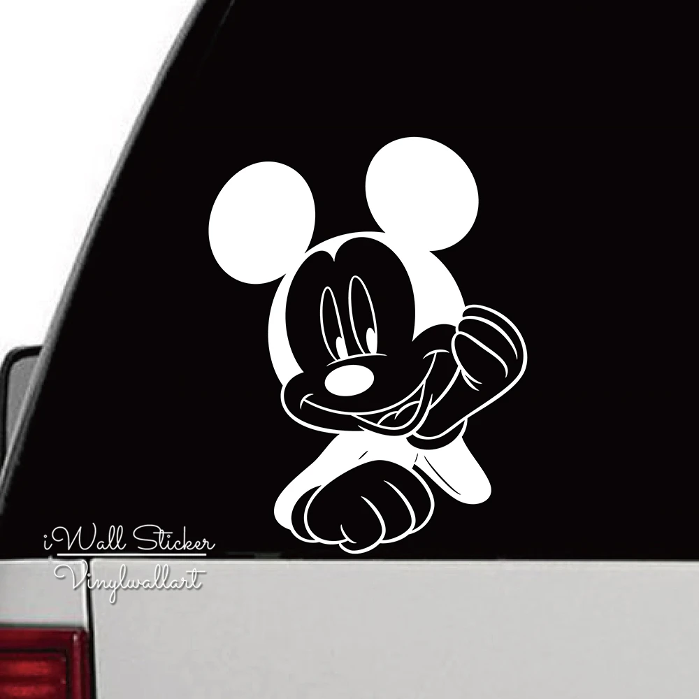 Micky Car Sticker Baby Nursery Mouse Car Decal DIY Car Decors Removable ...