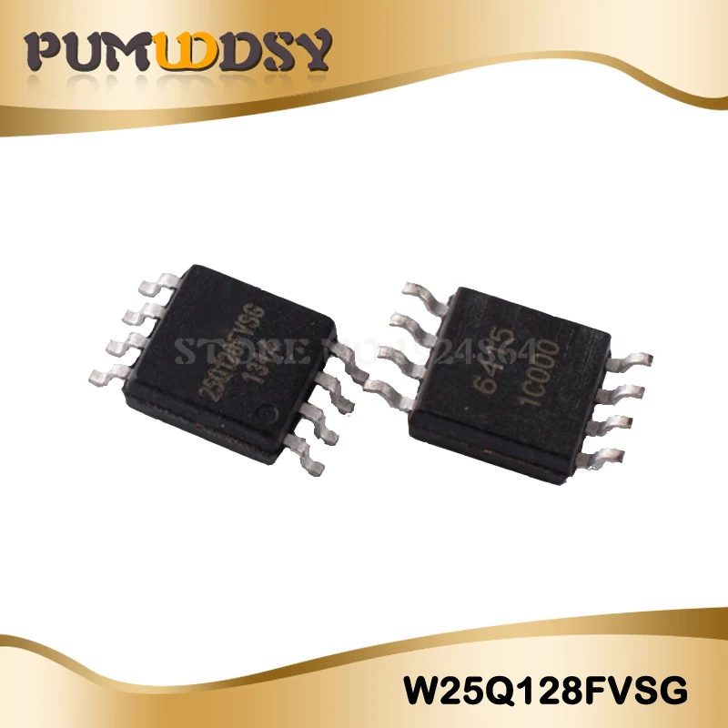 5 piezas envío gratuito W25Q128FVSG 25Q128FVSG 25q128fvlg 25Q128 FVSG SOP8 Chip es 100% trabajo ...