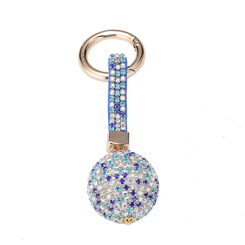 8 Colors Fashion 2016 Cute Round Ball Key Chains Women Keychains ...