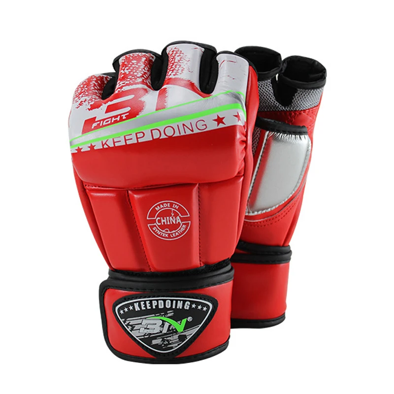 Martial Arts Wushu Training Mittens | Boxing Gloves Half Finger Adults ...