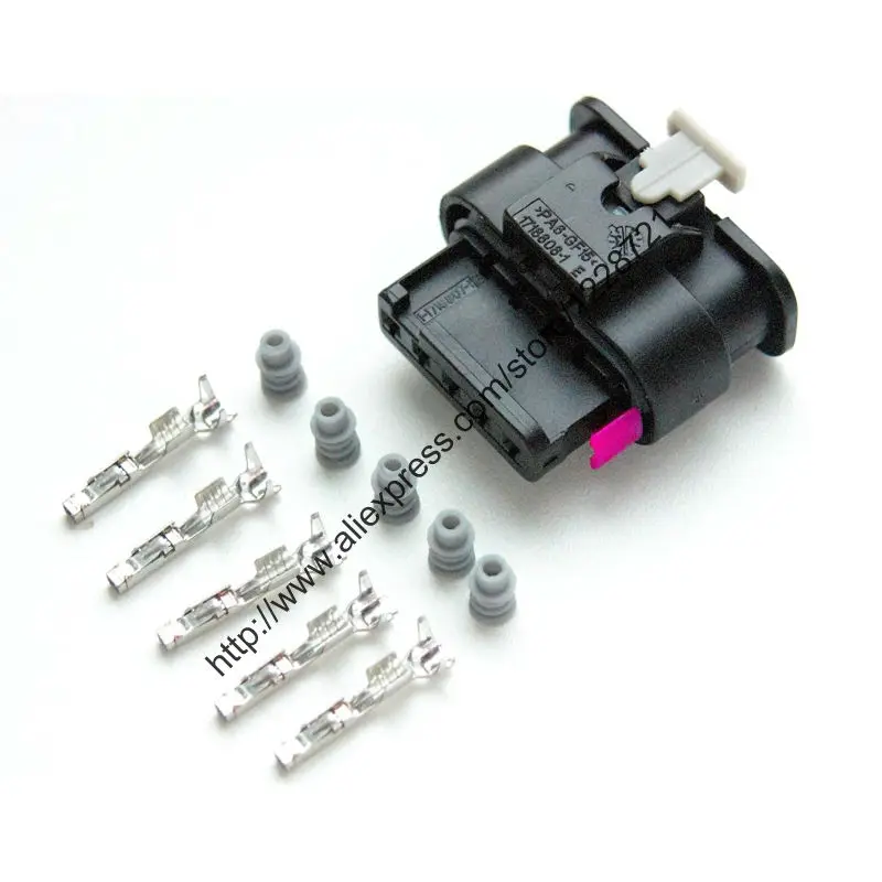 10 대/몫 4F0973705 VAG 5pin 자동차 와이어 커넥터 플러그 자동차 역전 아우디 VW 리어 골프 제타 폭스 바겐 ...