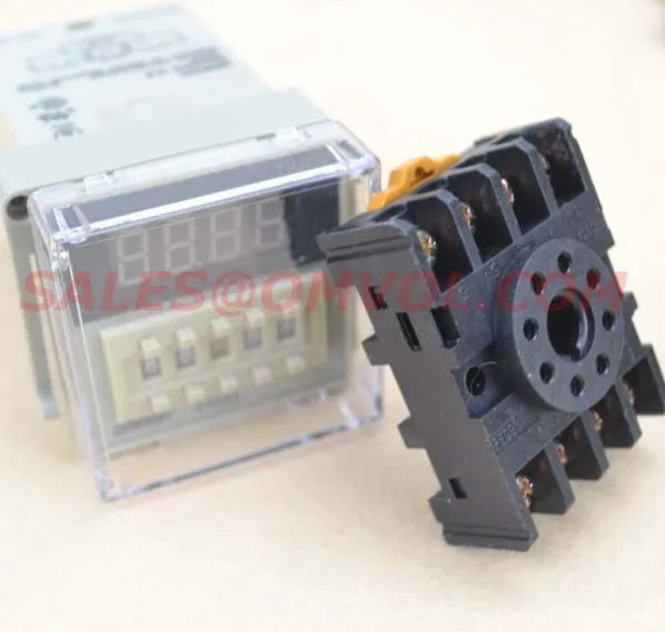 digital Time Delay Relay DPDT Timer Relay 0.01s to 99H99M + base|relay ...