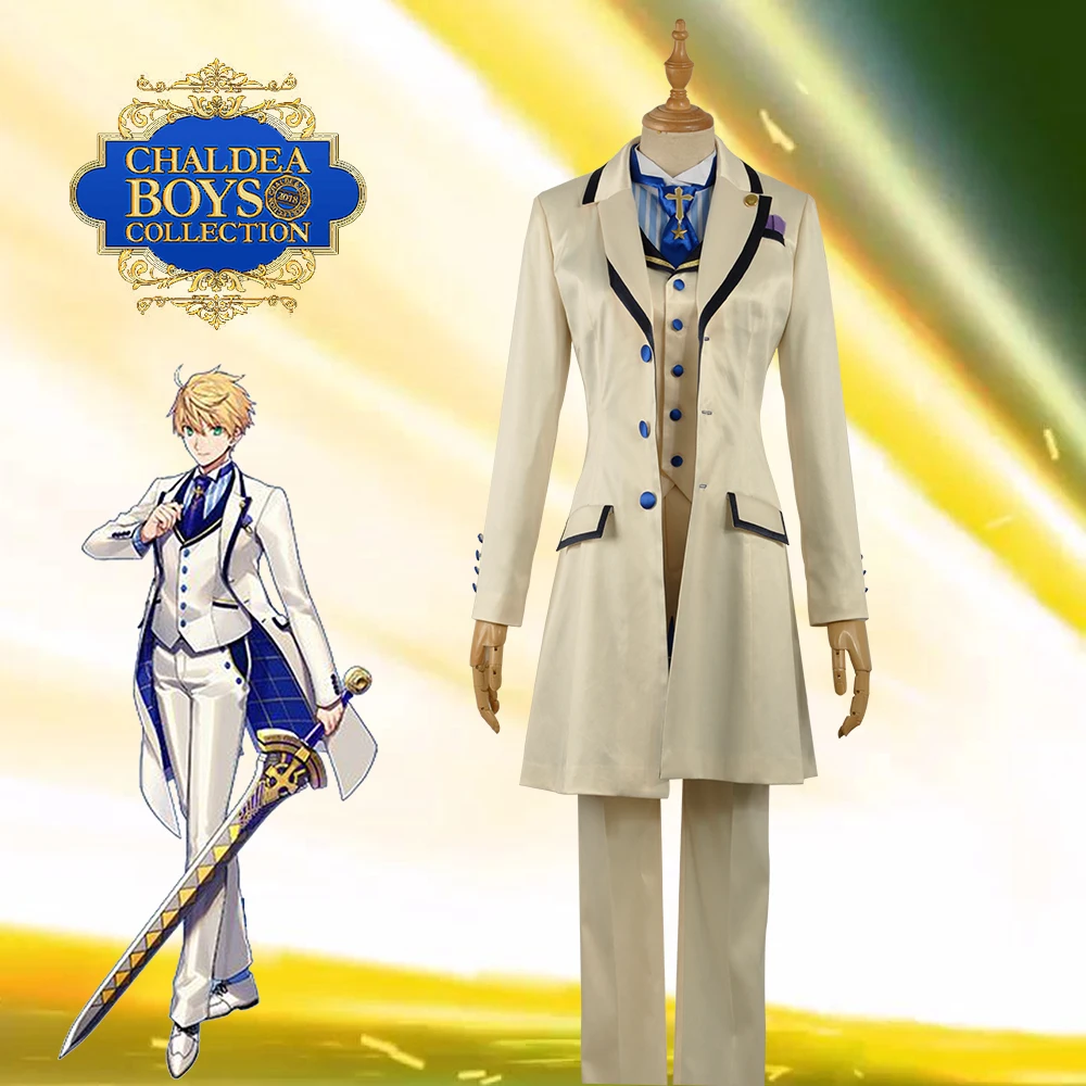 FGO Fate/Grand Order Saber King Arthur White Valentine's Day Cosplay ...