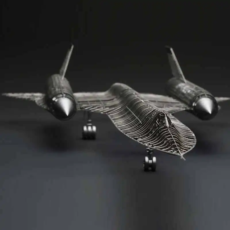1144 SR-71A Blackbird Aircraft Fully Structure Skeleton DIY Metal ...