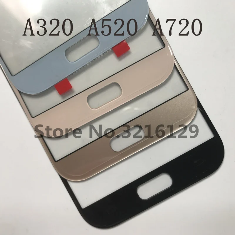 Внешний передний Внешний стеклянный объектив Замена для samsung Galaxy A3 A5 A7 A320/A520/A720 ...
