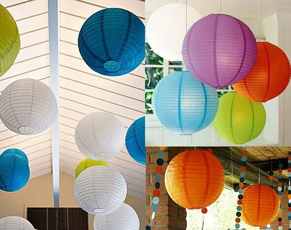 Large Size 30cm Chinese Paper Lanterns Hanging Ballon Lanterns Paper ...