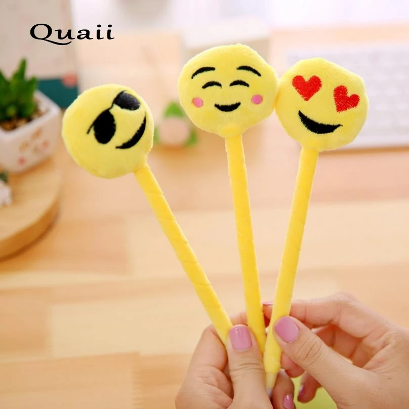 QUAII Facial expression ballpoint pen cute kawaii student writing pen ...