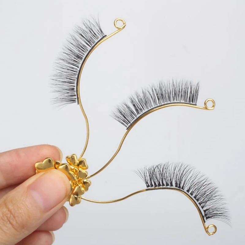 2pcs False Eyelash Style Display Board Eyelashes Try on Effect Exhibit ...