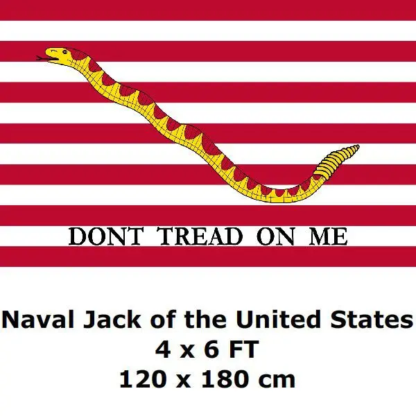 Naval Jack of the United States Flag 4` x 6` FEET 100D Polyester US USA ...