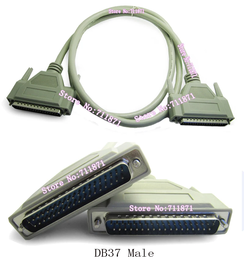 Male To Male 37pin Db37 Cable High-speed 37p Db37 Male Data Cable Male ...
