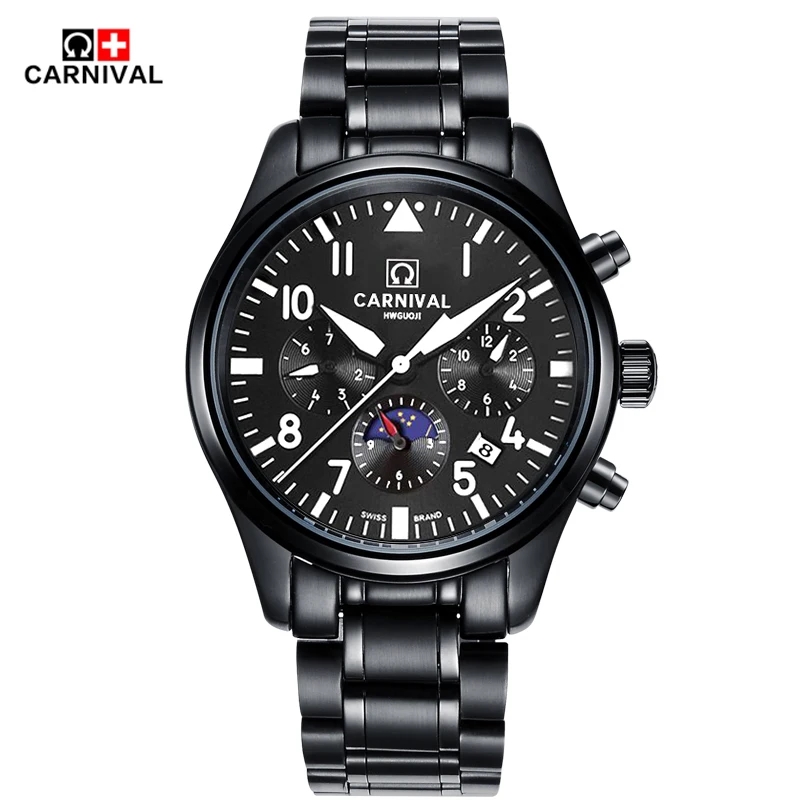 Switzerland Carnival Automatic mechanical Watches Men Luxury Brand ...