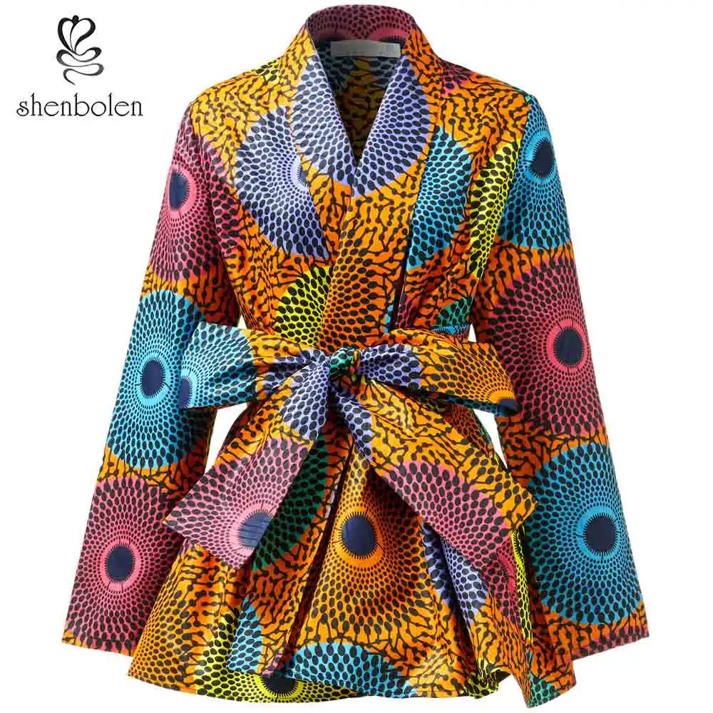 African Women jacket Traditional ankara Print Long Sleeve fashion ...