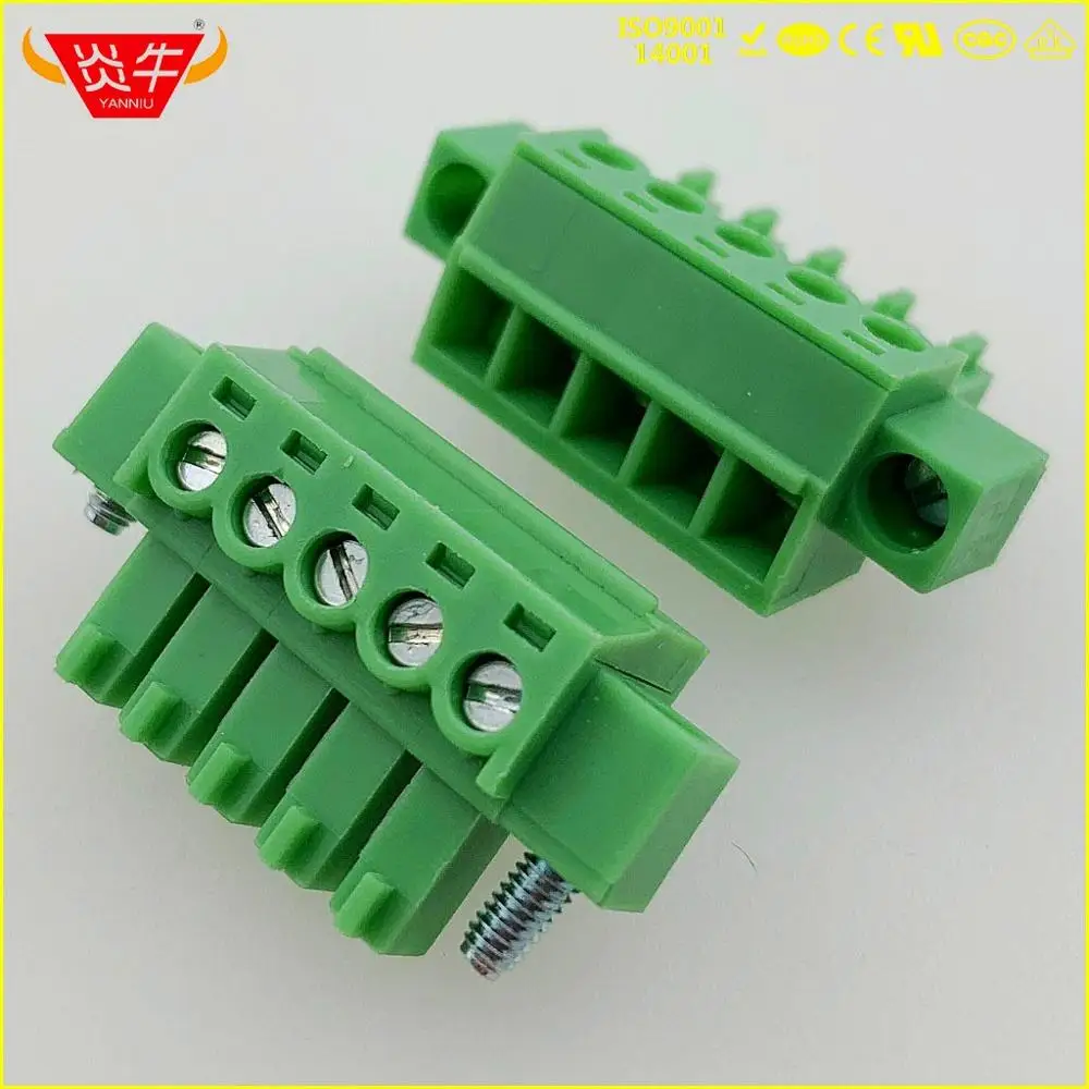 KF2EDGKM 3.81 5P FEMALE 15EDGKM 3.81mm 5PIN WITH FLANGE PCB CONNECTOR ...