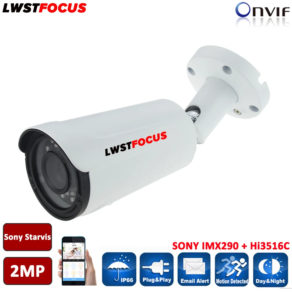 소니 IMX290 + Ambarella S3L 1080 마력 CCTV IP 카메라 40 메터 2MP 2.8 12 수동 줌 렌즈 ...