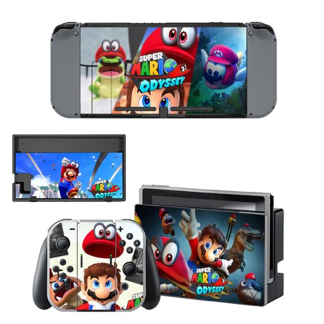 Game Super Mario Skin Sticker For Nintendo Switch NintendoSwitch ...