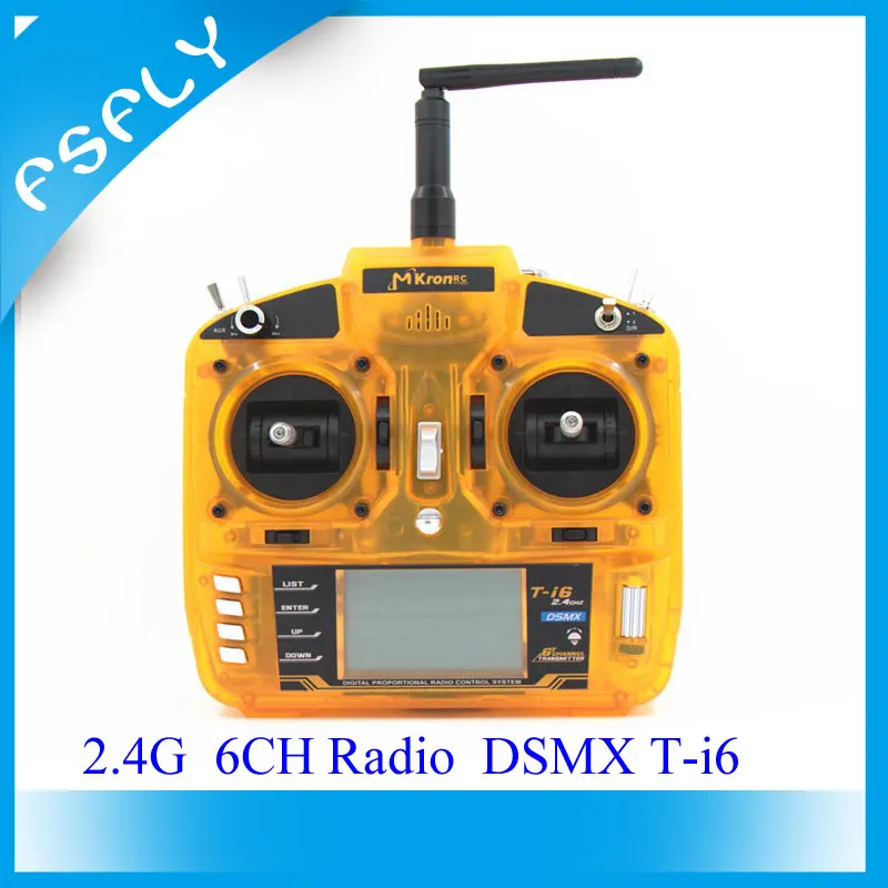 Orange Transmitter Mkron 6CH 2.4Ghz Remote Control Radio Range ...