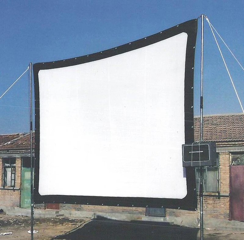 Portable fold Canvas screen 150"inch 4:3 Movie Foldable HD projection ...