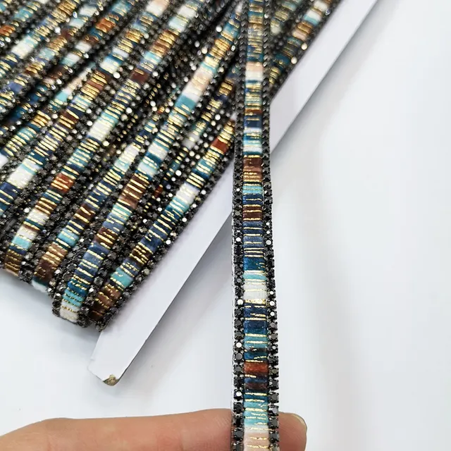 20cm length Sewing Trim Crystal Motif Strass Hot Fix Rhinestone Tape ...