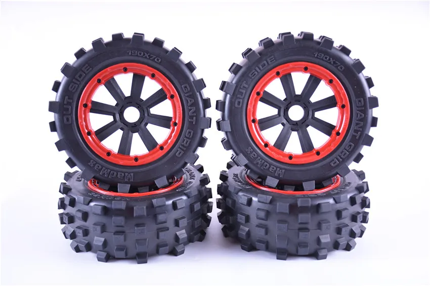 MadMax Rc Racing Soft Terrain Belted Tyre Strong Spike Wheel Tire Giant ...