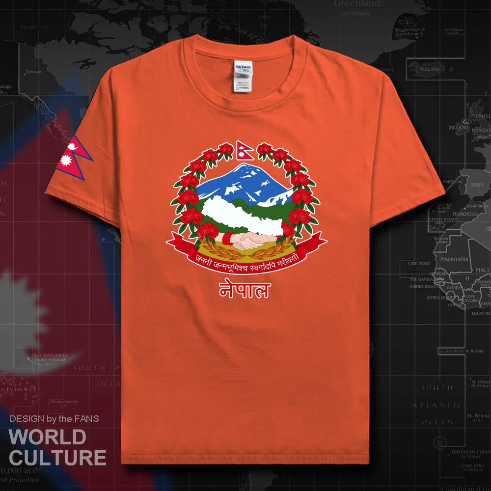 Nepal Npl Men T Shirt 2018 Jerseys Nation Team Tshirt 100% Cotton T ...