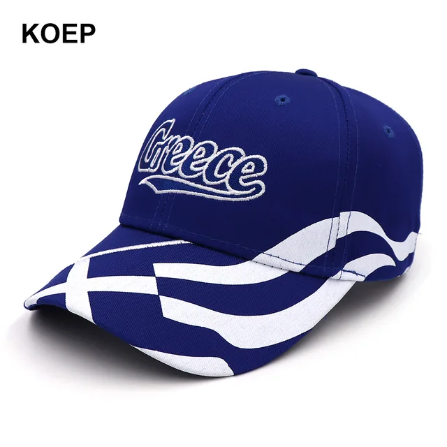 KOEP Wholesale Spring Fashion Baseball Cap Snapback Greece Flag Caps ...
