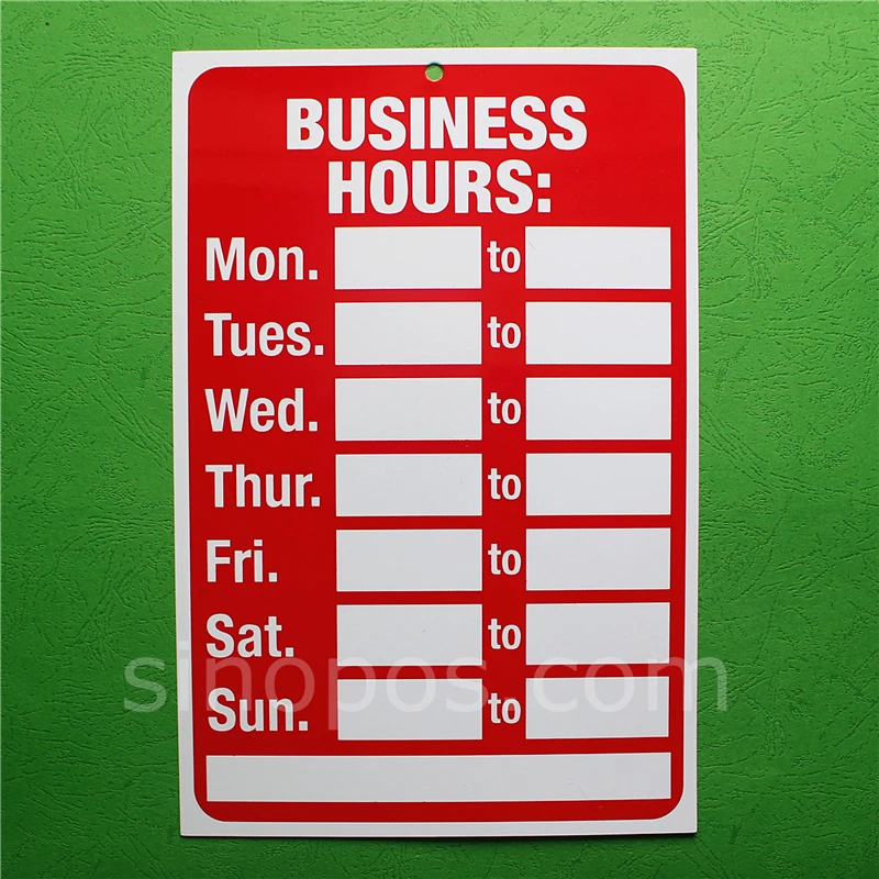 Vinyl Office Hours Sign Template
