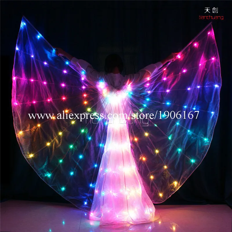 Programmable LED Luminous Props Fullcolor LED Light Up ISIS Wings Party ...