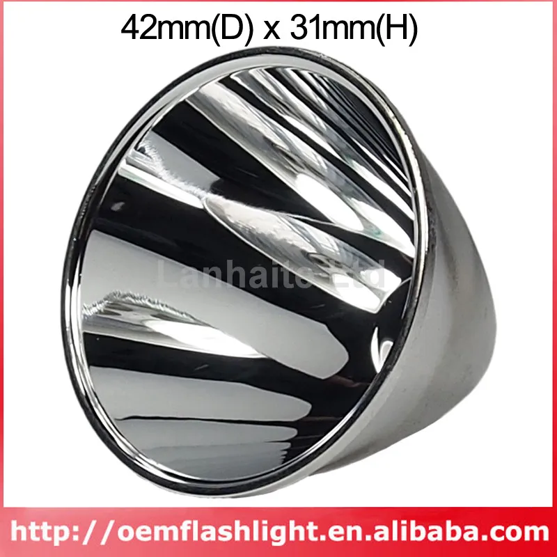 42mm(D) x 31mm(H) SMO Aluminum Reflector for C8 Flashlight-in Portable ...