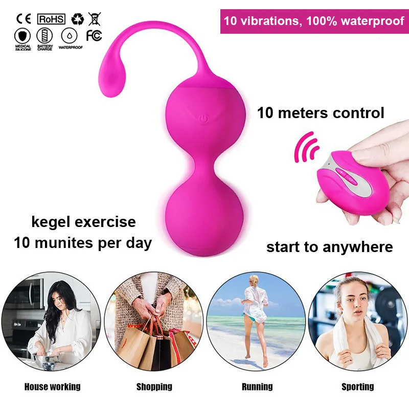 Buy Wireless Remote Control Vibrating Egg Kegel Balls