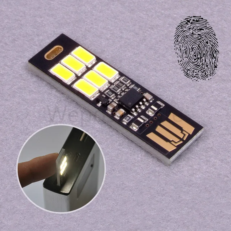 NOVO Mini USB Power LED Night Light 1 W 6 leds ultra low power chips ...