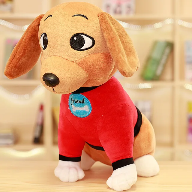 New Coming 1Pc 30 50cm Red Dog Plush Toy Stuffed Animals Soft Cute ...