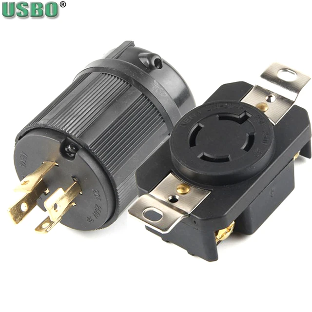 AC WORKS® Wiring Device NEMA L15-20P 20A 250 Volts 4-Prong, 51% OFF