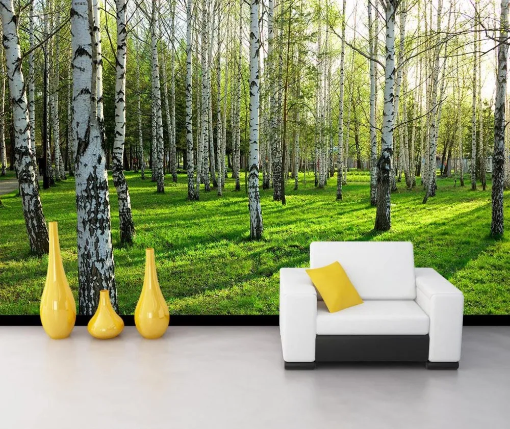 Custom 3d Wallpaper Murals Stereoscopic 3d Wallpaper Forest Custom 3d