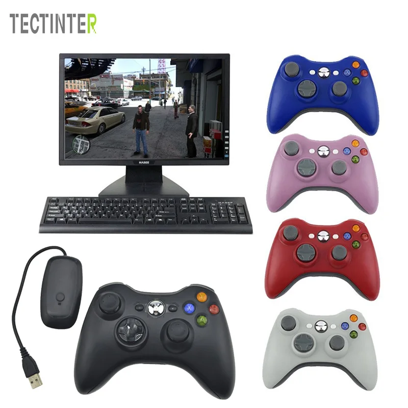 2.4G Wireless Controller For Xbox 360 Computer With PC Receiver ...