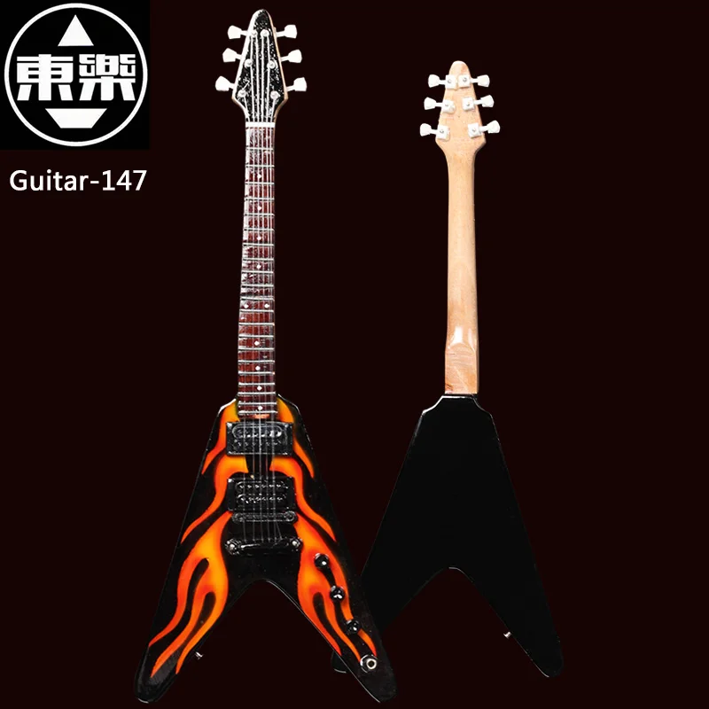Wooden Handcrafted Miniature Guitar Model guitar 147 Guitar Display ...