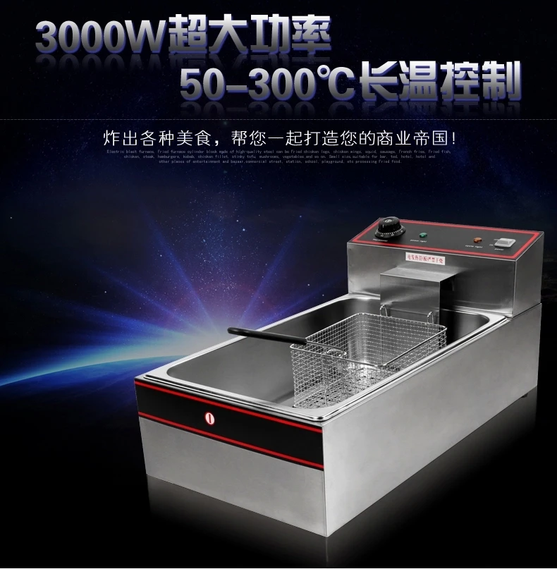 Long paragraph counter top flat fryer kitchen fryer stainless steel ...